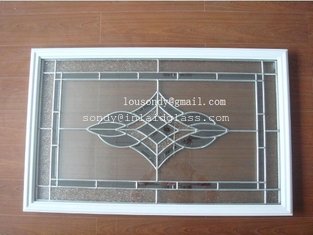 China triple  glass panel with  frame in door supplier