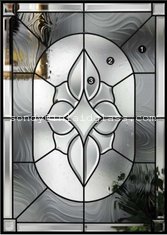 China patina caming decorative glass panel  in doors and windows supplier