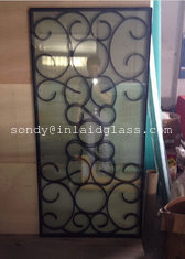 China wrought iron glass of 10*10 MM black steel bar supplier
