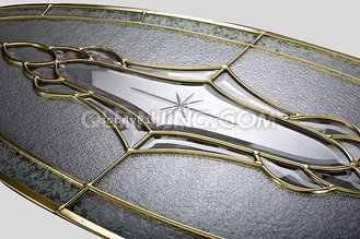 China brass decorative glass panel supplier