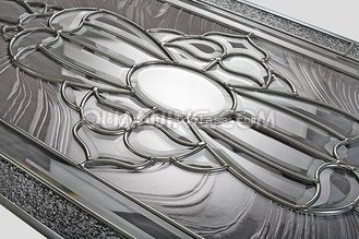 China brass decorative glass panel in doors &amp;windows supplier