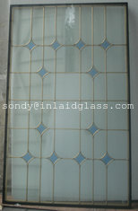 China low price  decorative glass panel for windows /doors supplier