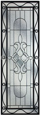 China decorative glass panel with iron art supplier