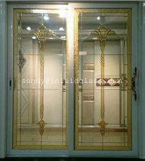 China decorative glass panels in French door supplier
