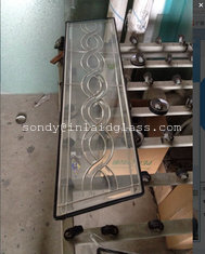 China custom shape  decorative glass panel with chrome caming supplier
