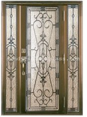 China iron glass panels in door supplier