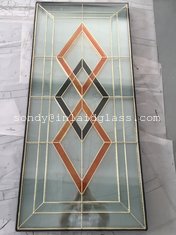 China golden brass caming decoarative glass panel 1&quot;thickness of high quality supplier