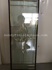 China golden brass caming decoarative glass panel 1&quot;thickness of high quality supplier