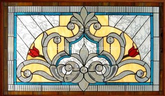 China tempered stained glass for windows 1&quot;thickness supplier