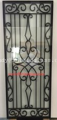 China cheap price wrought iron glass of 10*10 MM black steel bar supplier