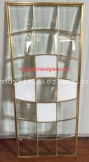 China cabinet door decorative  glass of brass caming supplier