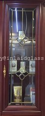 China cabinet door decorative  glass with clear bevel supplier
