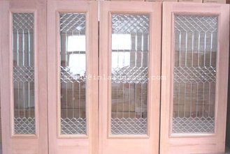 China New design decorative door glass with zinc caming supplier
