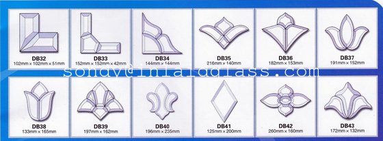 5MM clour glass bevel cluster supplier