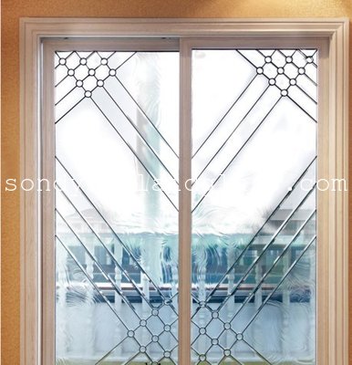 stained glass for silding door supplier