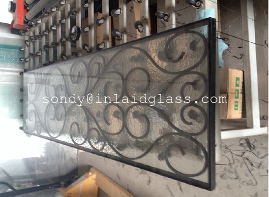 cheap price black color wrought iron glass supplier