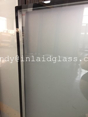 Tempered  Insulated Glass with Acid Etched Glass on one side supplier