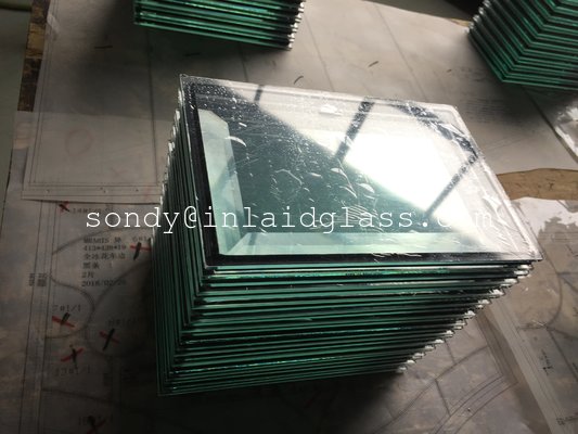 300*200MM clear insulated glass with  5MM beveled glass exported to America supplier